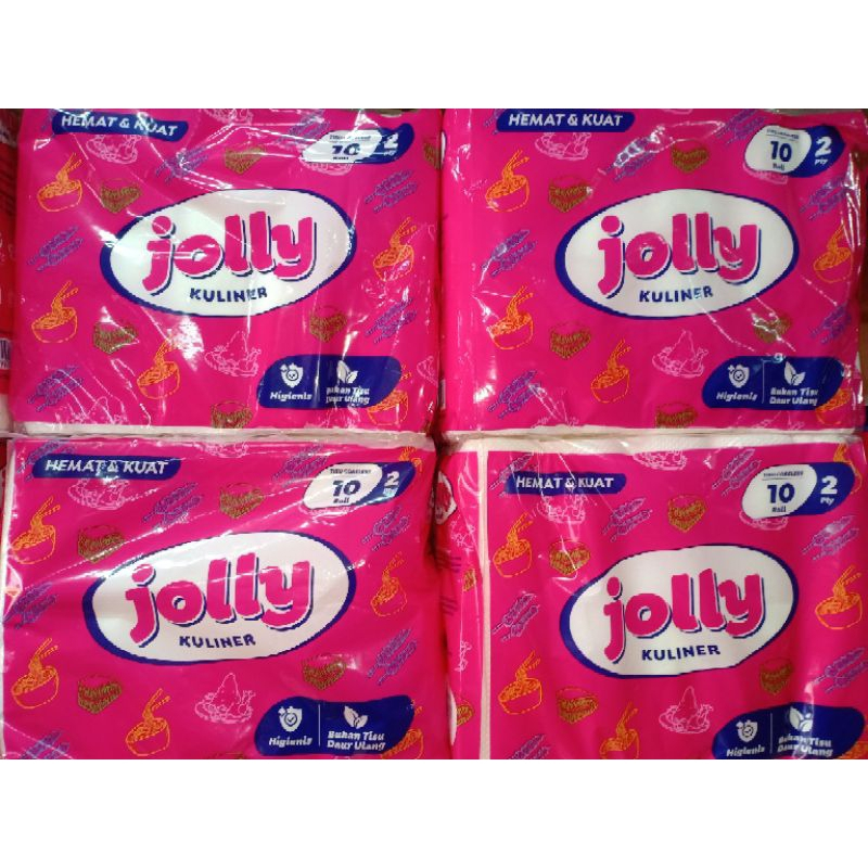 Jolly CORELESS Culinary Rolled Tissue / Rolled Tissue contains 10 Rolls ...