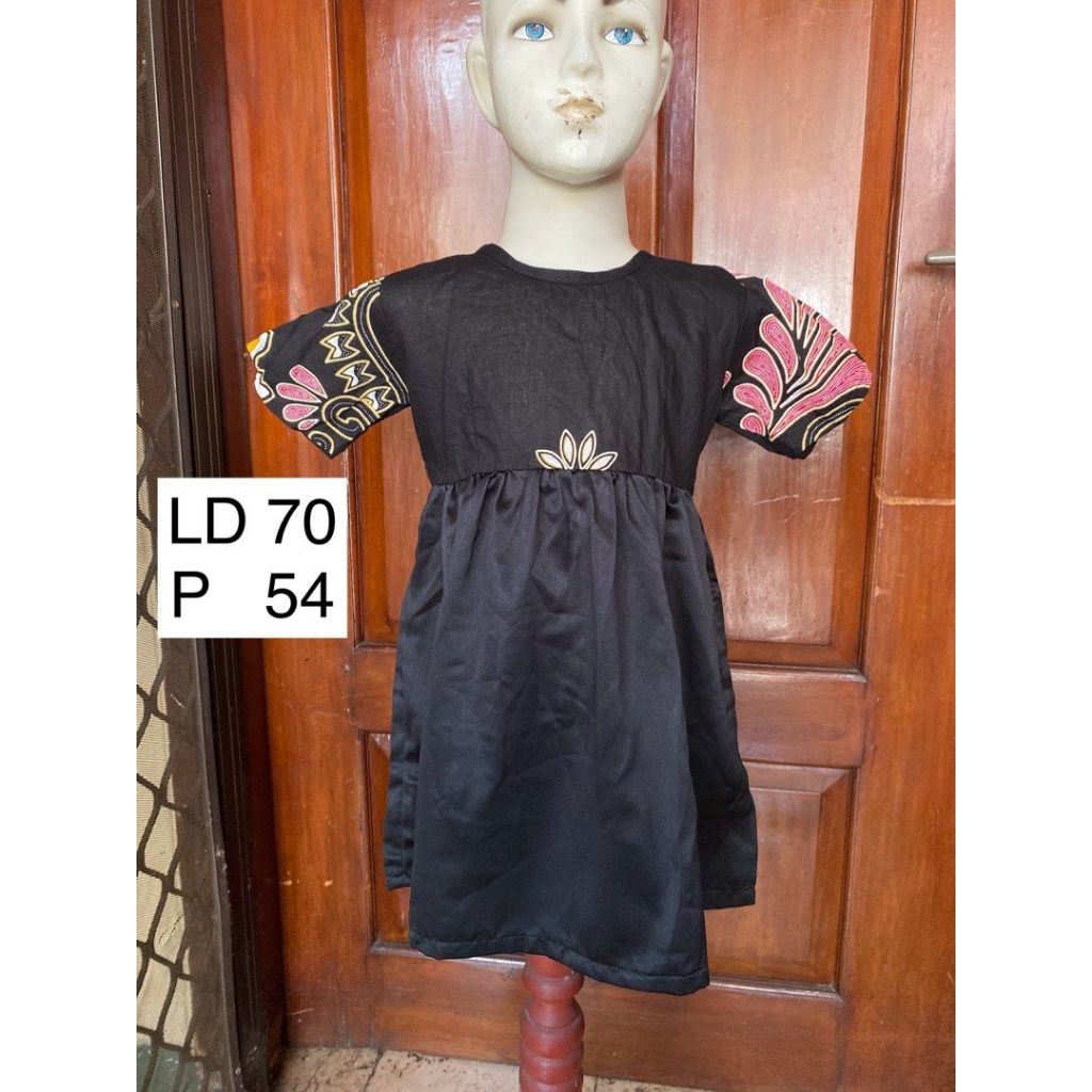 Girls' Black Batik Dress - preloved | Shopee Philippines