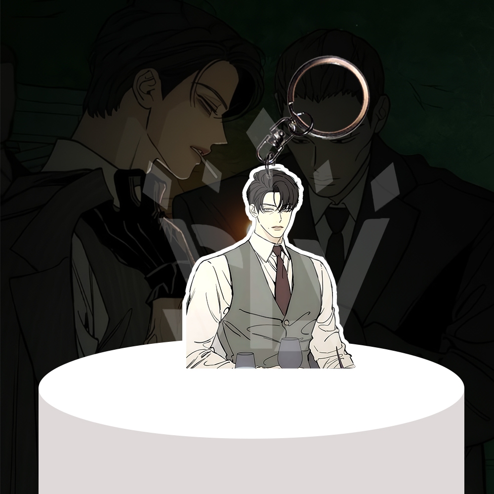 GANTUNGAN Keychain / HP Manhwa Webtoon Tears on a Withered Flower - Beom Taejoo - Acrylic Ganci ...