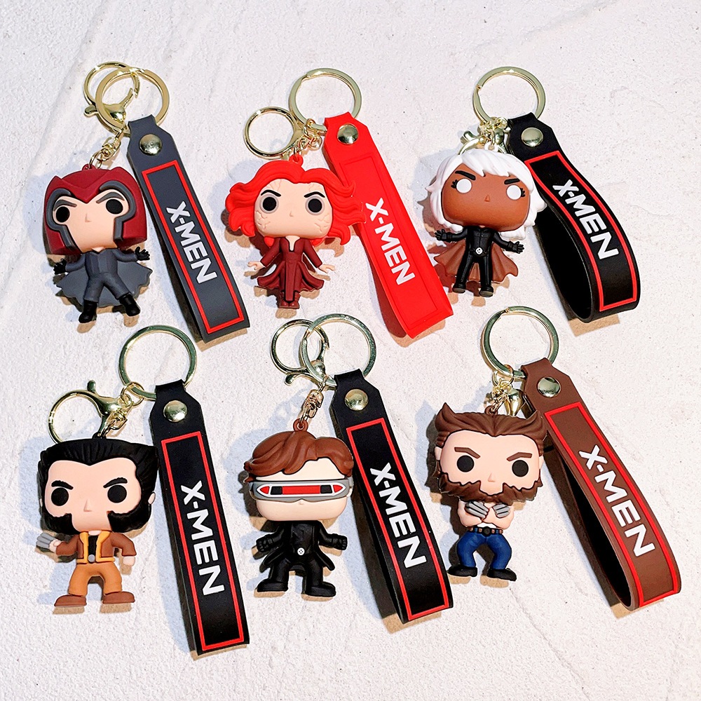 GANTUNGAN Super hero character keychain X MEN keychains for motorbikes ...