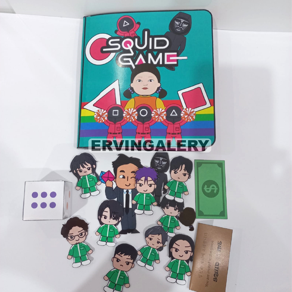 Paper dolls house SQUID GAME quiet busy book children's educational ...