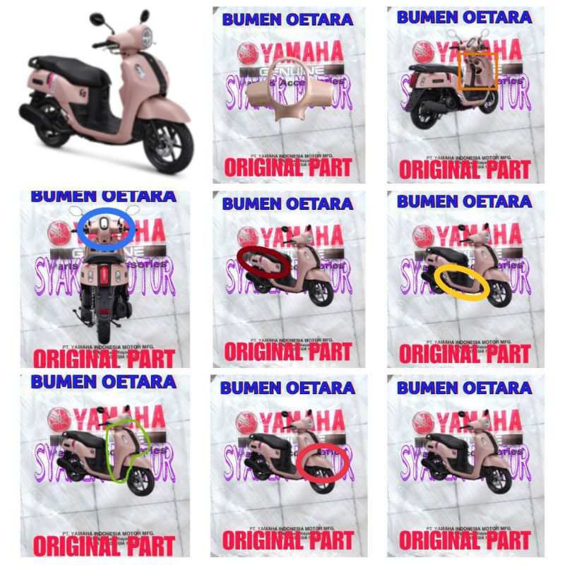FAZZIO 125 PINK SMOOTH BODY ORIGINAL YAMAHA PART | Shopee Philippines