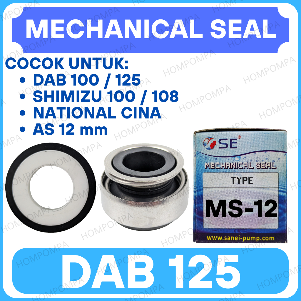 MECHANICAL SEAL DAB 125 / MS-12 SAN-EI - WATER PUMP SPAREPART ...
