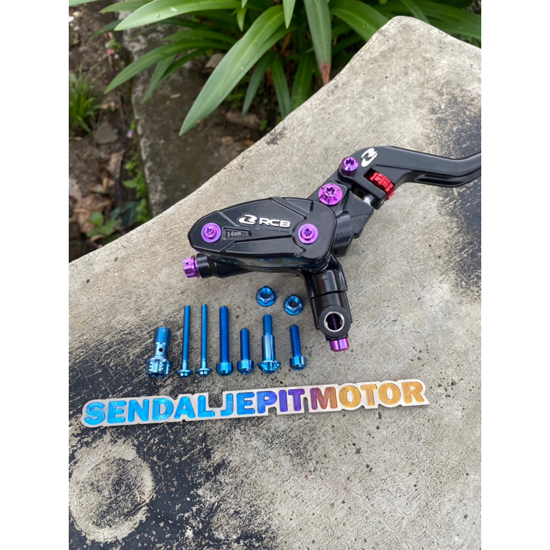 OVAL RCB BRAKE MASTER TITANIUM BOLT 14MM E2+ (PLUS) RCB E2 BRAKE MASTER ...