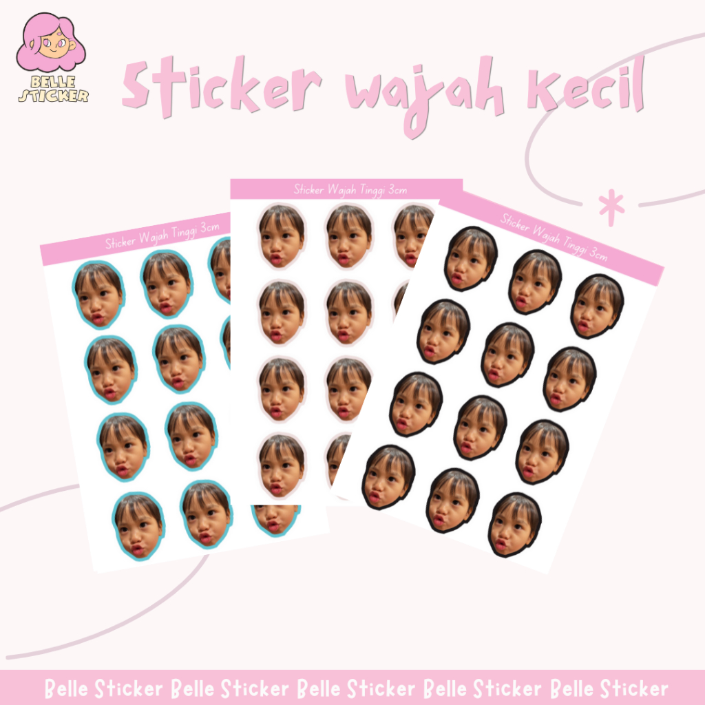 12pcs Face Photo Stickers 3cm Height Custom Like-Like Custom Face ...