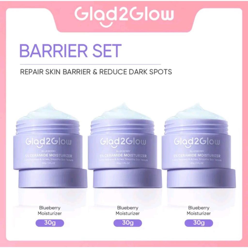UNGU GLAD2GLOW PACKAGE CONTAINS 3 PCS BLUEBEERY MOISTURIZER | Repairs ...