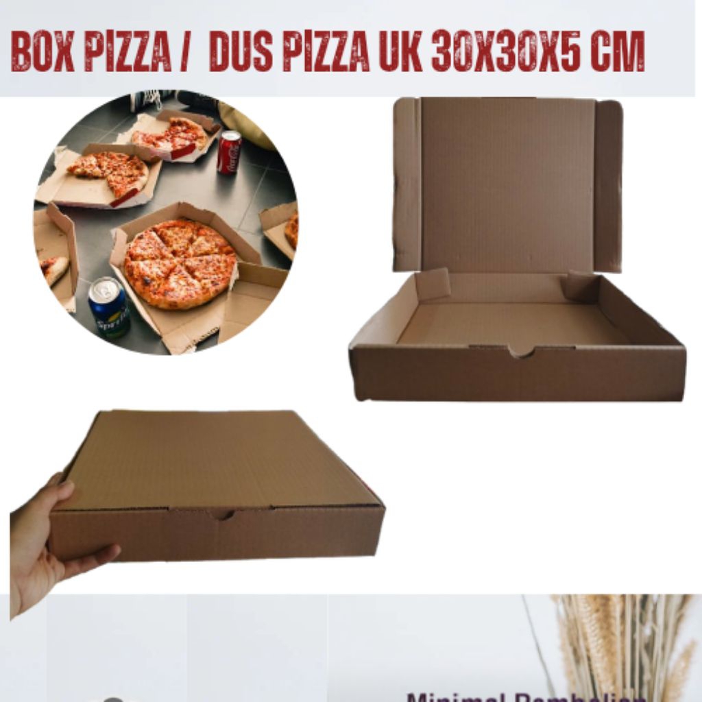 Pizza Box / pizza Box uk 30x30x5 cm | Shopee Philippines