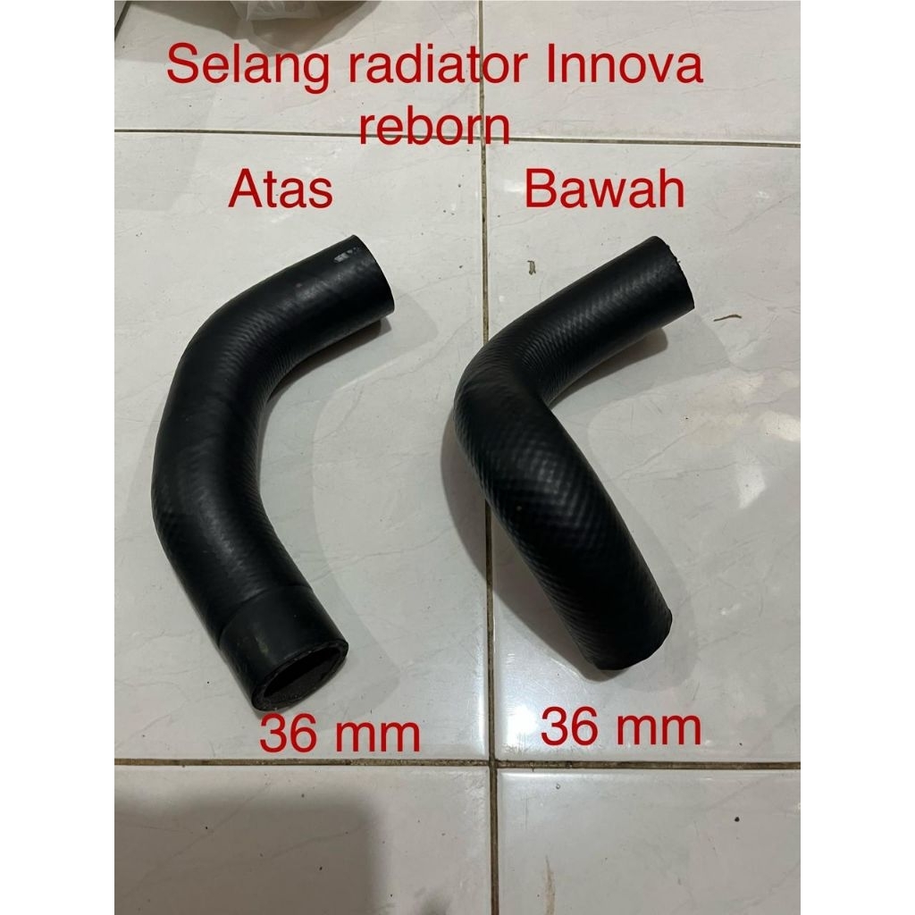 ORIGINAL INNOVA REBORN DIESEL UPPER AND LOWER RADIATOR HOSE | Shopee ...