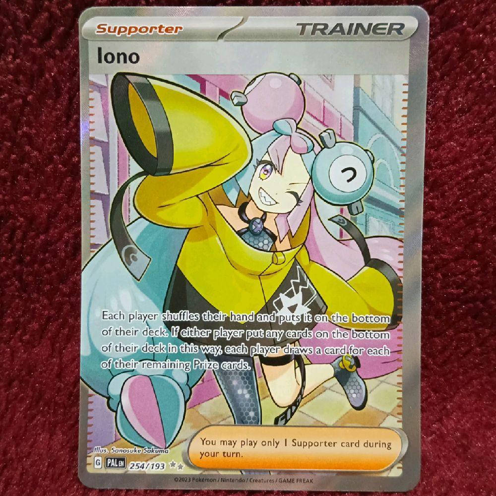 Iono Full Art Secret Rare Paldea Evolved 254/193 - Pokemon TCG English ...