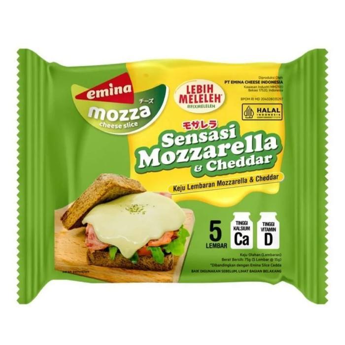 Emina Mozzarella Slice Cheese 75g [ Pcs ] | Shopee Philippines