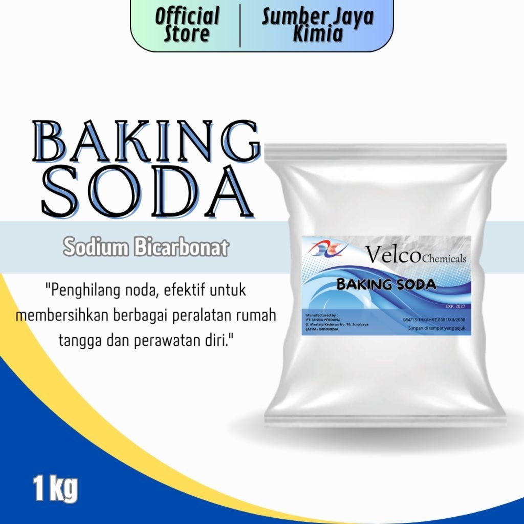 VELCO Sodium Bicarbonate 1 Kg/ Baking Soda/ Sodium Carbonate ...