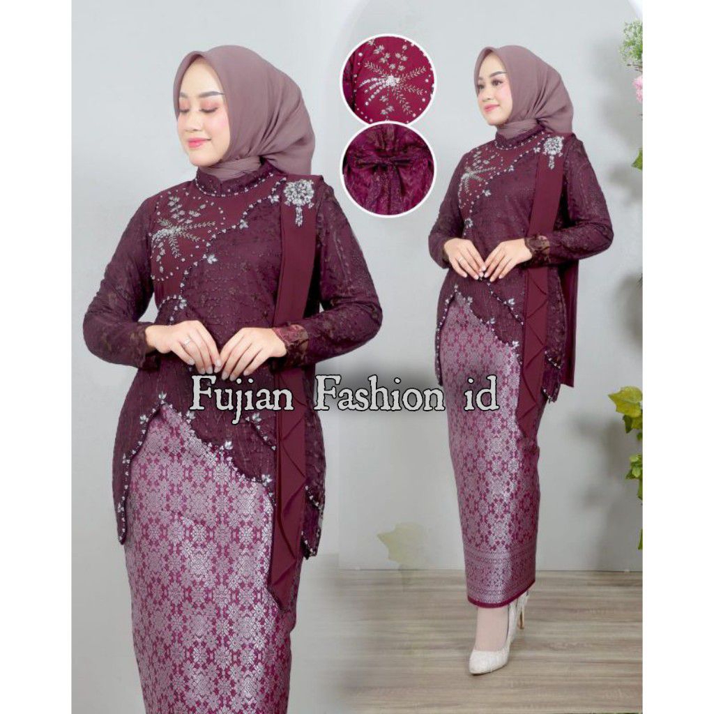 Fujian id - Modern Jasmine kebaya Suit / Modern Sequin kebaya ...