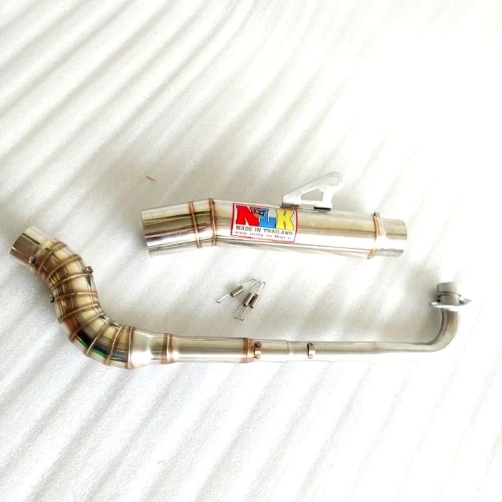 (so) Open Pipe NLK 1set Wave 125 Wave 100 110 Xrm 125 RS 125 Fury 125 ...