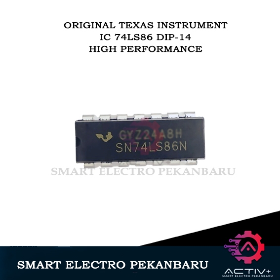 ORIGINAL IC 74LS86 DIP-14 TEXAS INSTRUMENT 7486 XOR LOGIC GATE 74LS 86 ...