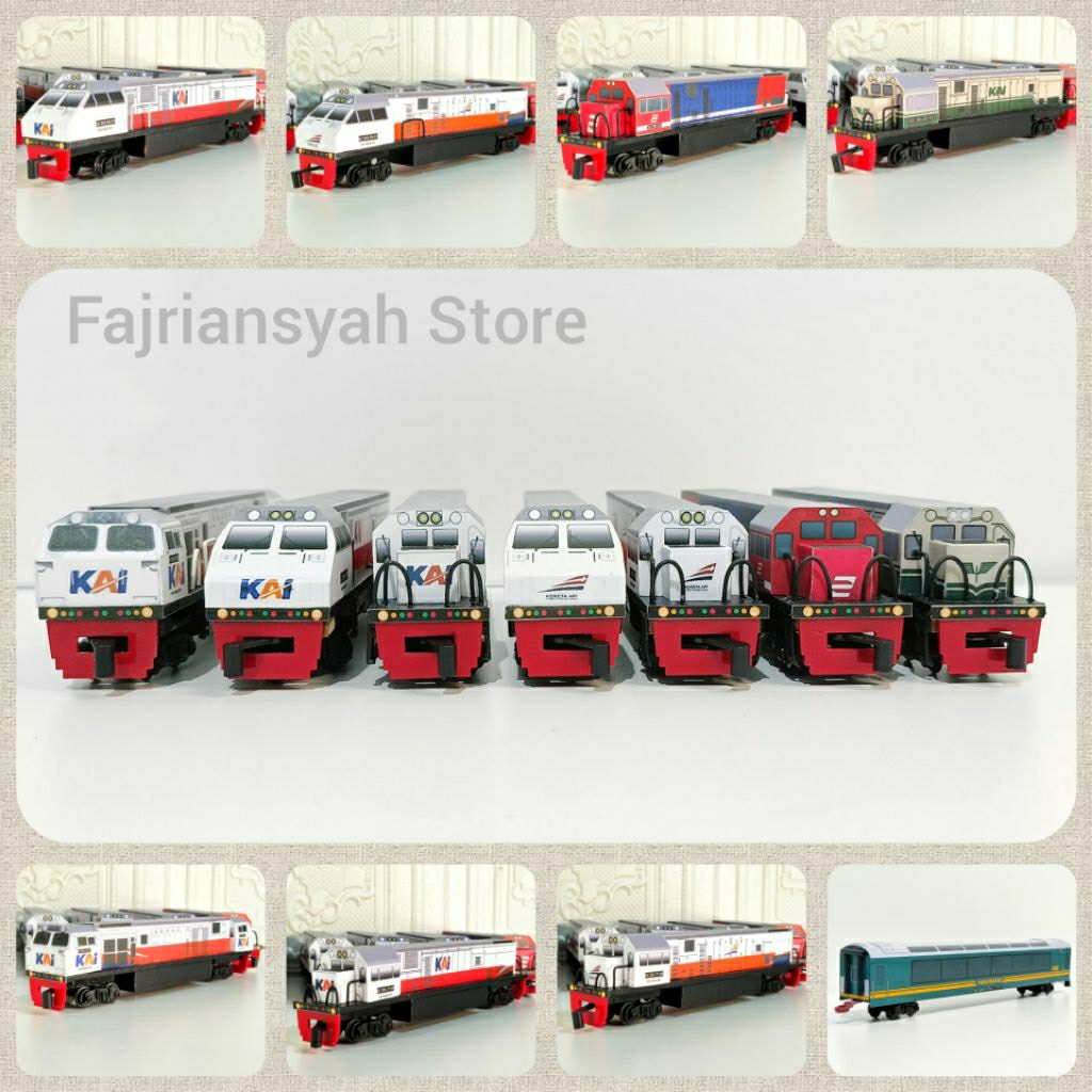 Indonesian Railways Locomotive Toy Carriages | Shopee Philippines