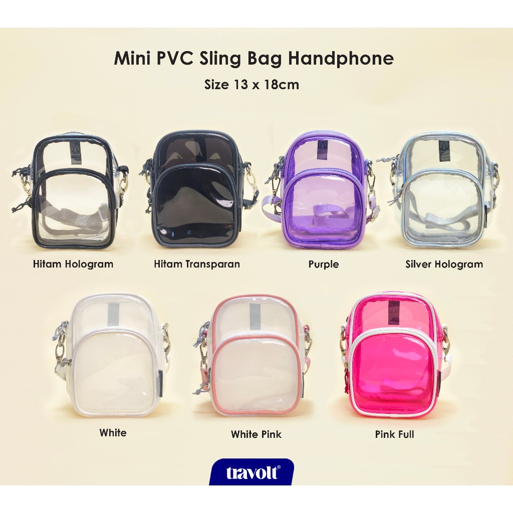 Mini Sling Bag - Travolt Hp Bag - Transparent Pvc Bag - Sling Bag ...