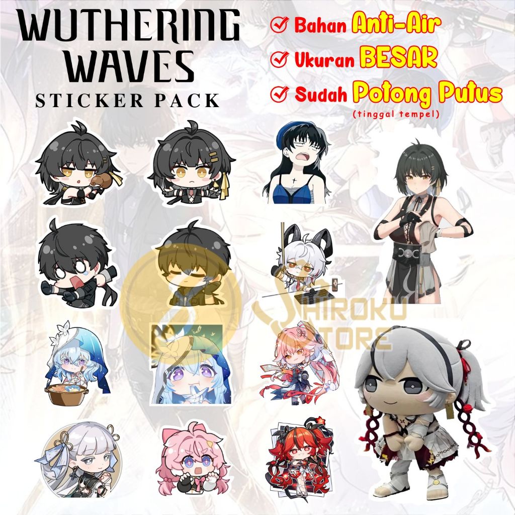 Wuthering Waves Premium Sticker Pack Anime Kuro Games Wuwa Rover ...
