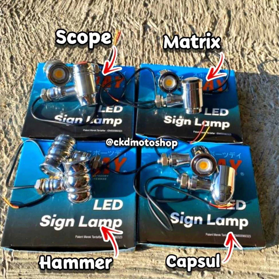 Aluminum LED Turn Signal Model HAMMER, MATRIX, CAPSULE Aluminum by ...