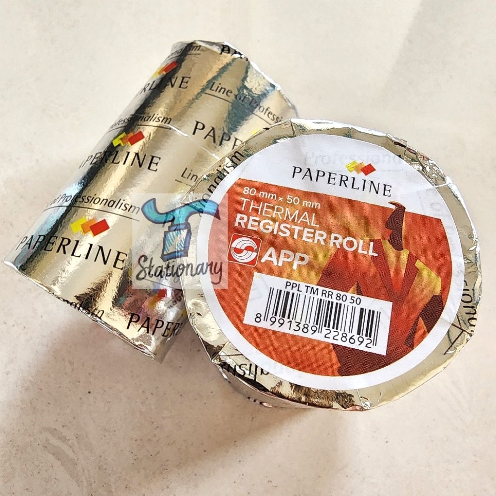 PAPERLINE 80X50 mm Cashier Thermal Paper Roll Cashier Receipt Paper ...