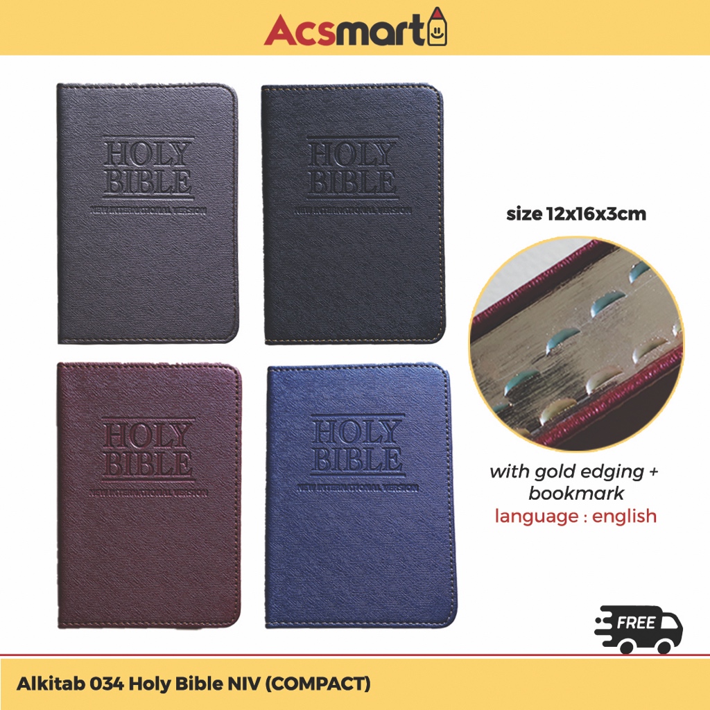 ACSmart - BIBLE 034 HOLY BIBLE NIV COMPACT (English BIBLE) NIV Bible ...