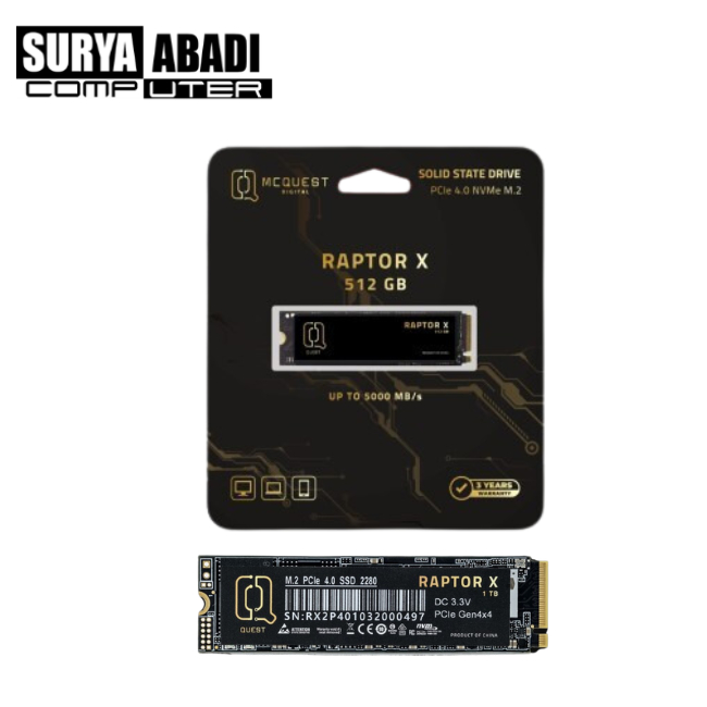 NVME RAPTOR SSD 512 GB | Shopee Philippines
