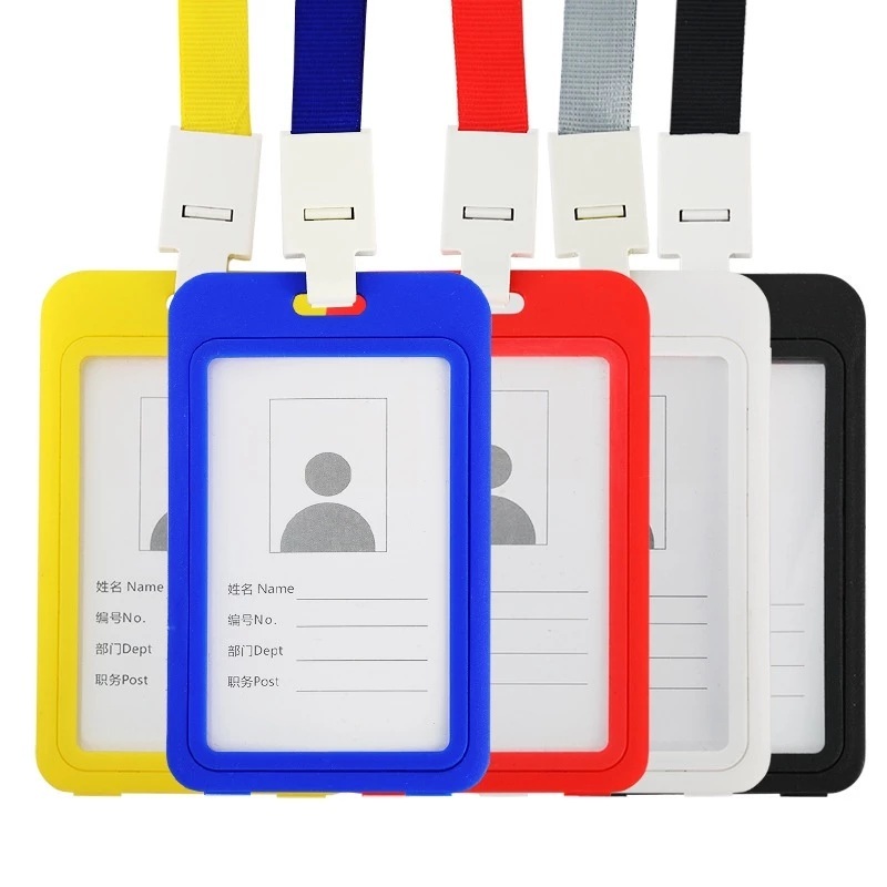 GANTUNGAN Name Tag Id Card Transparent Plastic Business Card Hanger ...