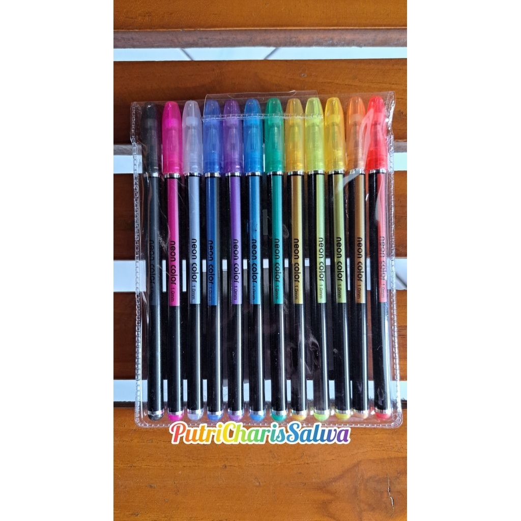 Colorful Gel Pens 1 pack contains 12 pcs | Shopee Philippines