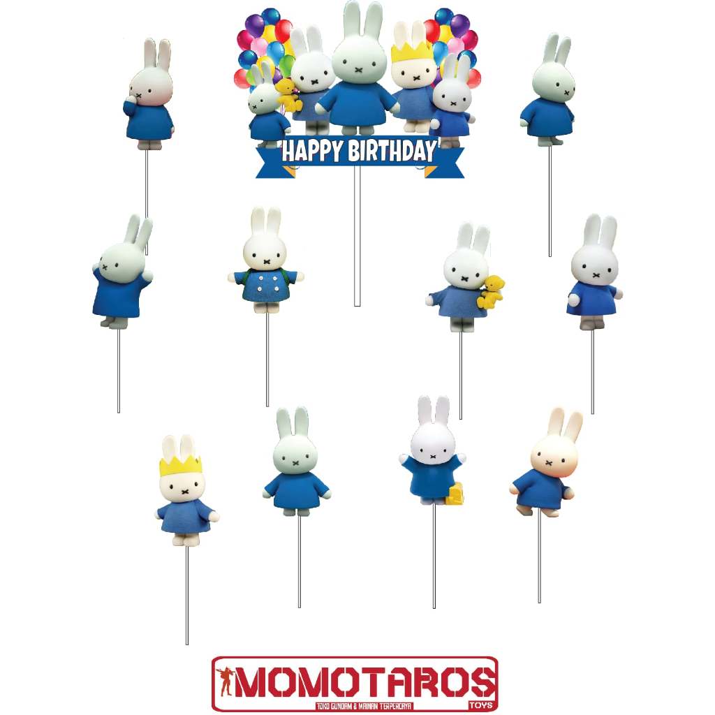 Animation cartoon Miffy bunny Cake Topper | Shopee Philippines