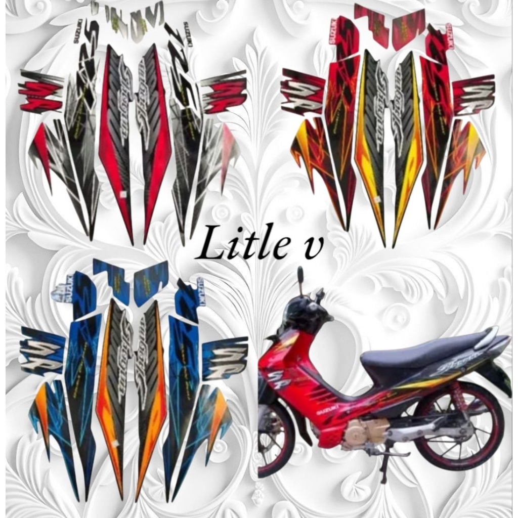 Suzuki shogun sp 125 r 2006 2007 full body standard striping stickers ...