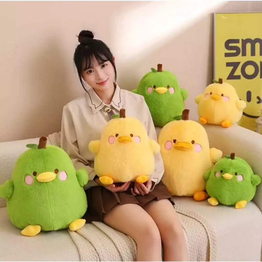 Stuffed Chicken Toy Kawaii pio pio cute fruit doll SNI Plush Material ...