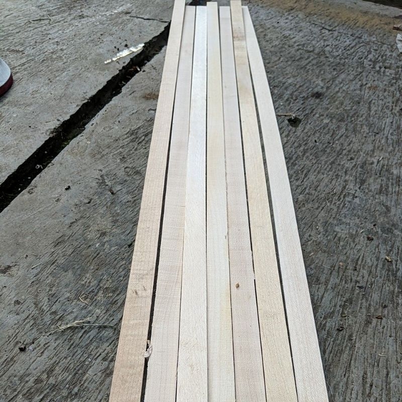 KAYU Hard maple wood trim 2mm x 2,1 x 95 cm | Shopee Philippines