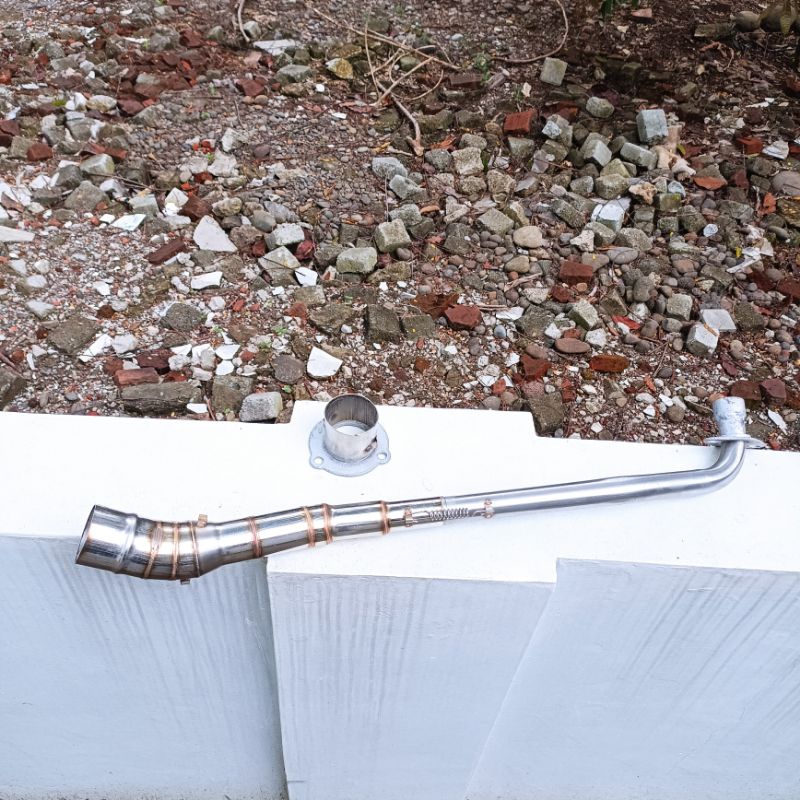 Stainless pipe big elbow 51mm for Wave 110/125 Xrm110/125 Smash Fury ...