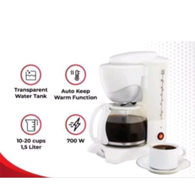 Sharp Coffee Maker HM-80L 1.5 Liter | Shopee Philippines