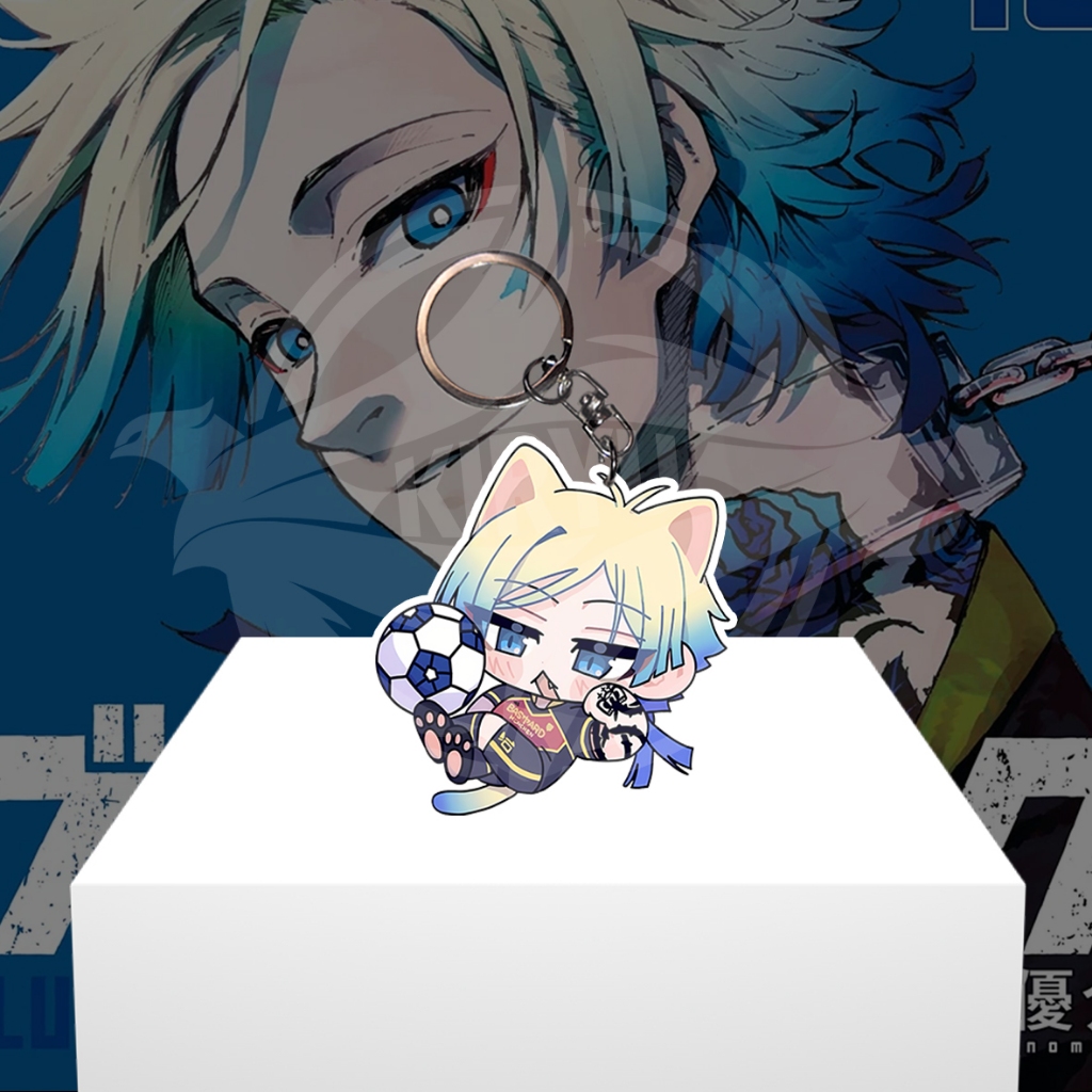 GANTUNGAN Michael Kaiser Anime Blue Lock HP Keychain - Acrylic Keychain ...