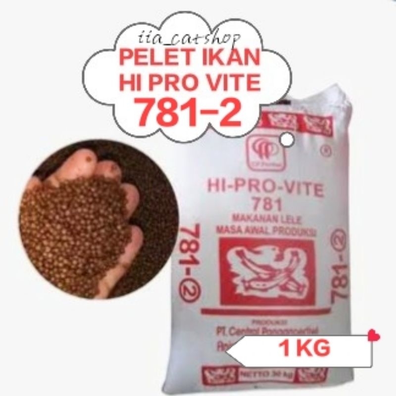 Hi PRO VITE 781-2 Catfish Feed Tilapia Patin Pellets Repack 1 KG ...