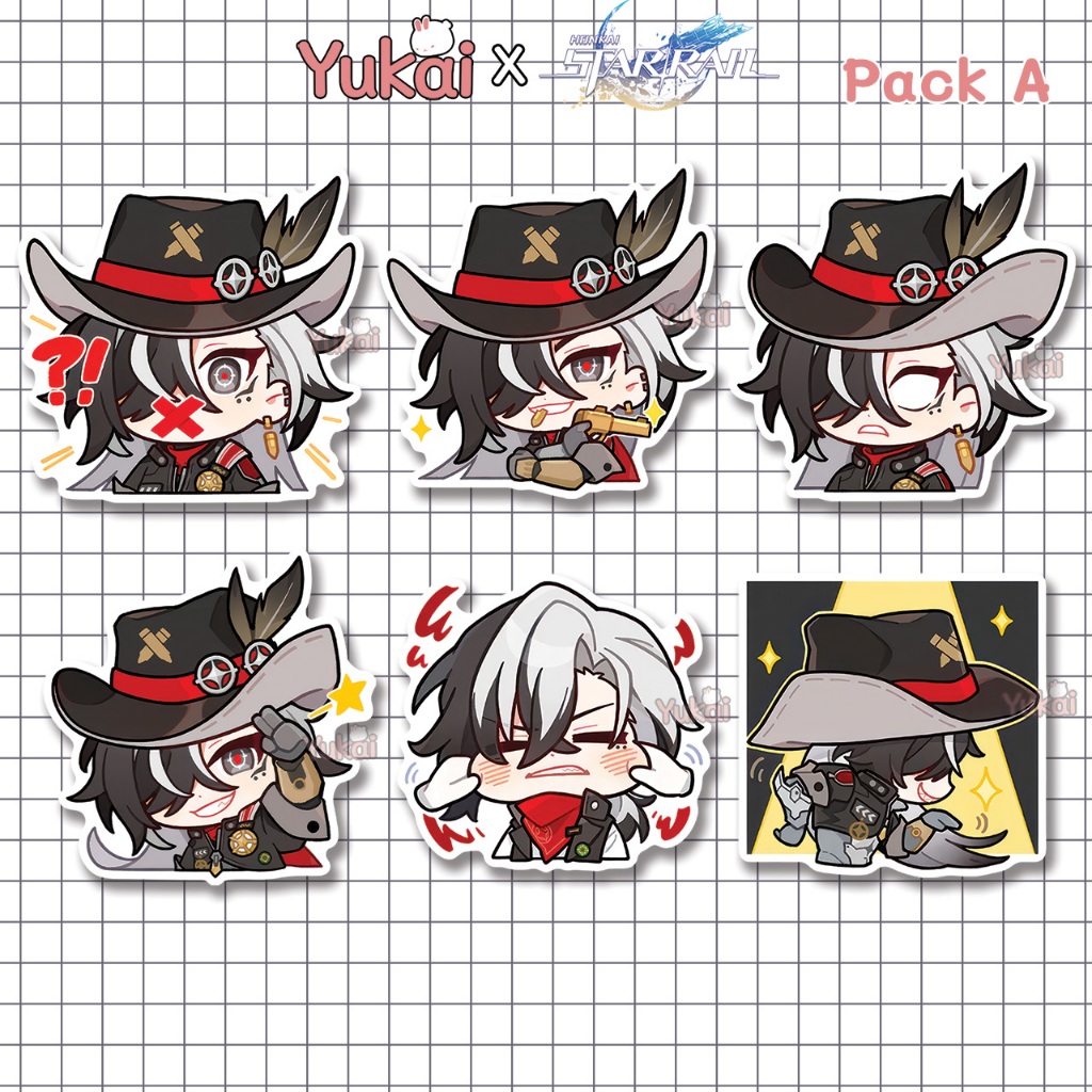 Premium Honkai Star Rail (HSR) Boothill Pack Stickers, Waterproof Anime ...