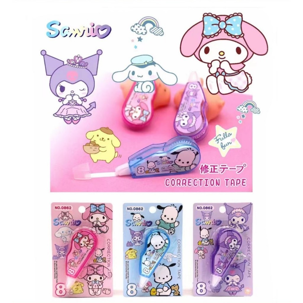 TIPEX ROLL/correction tape/tip-ex paper/tipe-x cute character small 8m ...