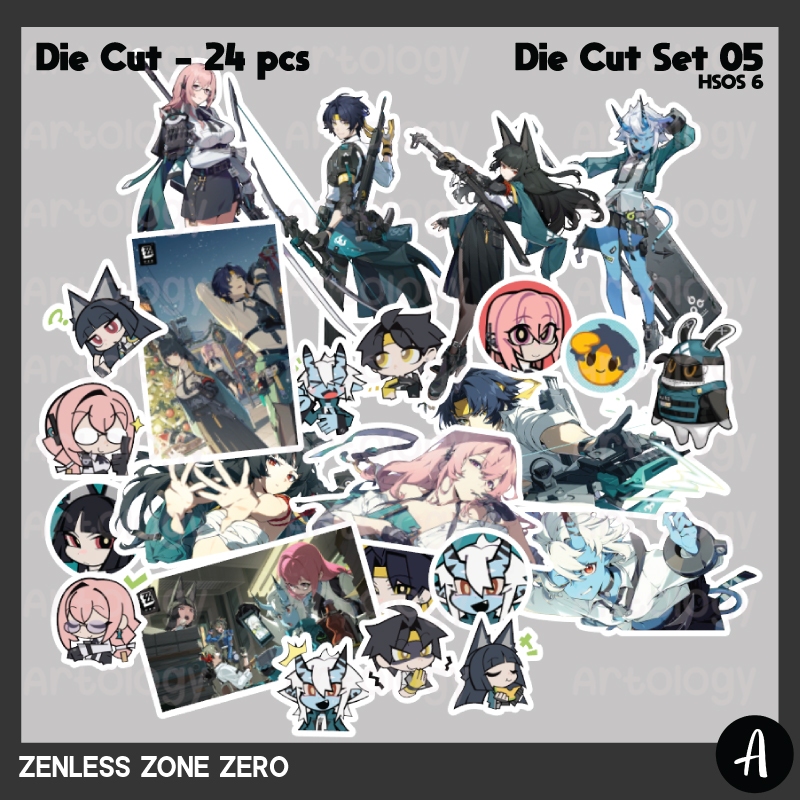 Zenless Zone Zero ZZZ Sticker Set - Belle Wise Nicole Anby Nekomata ...