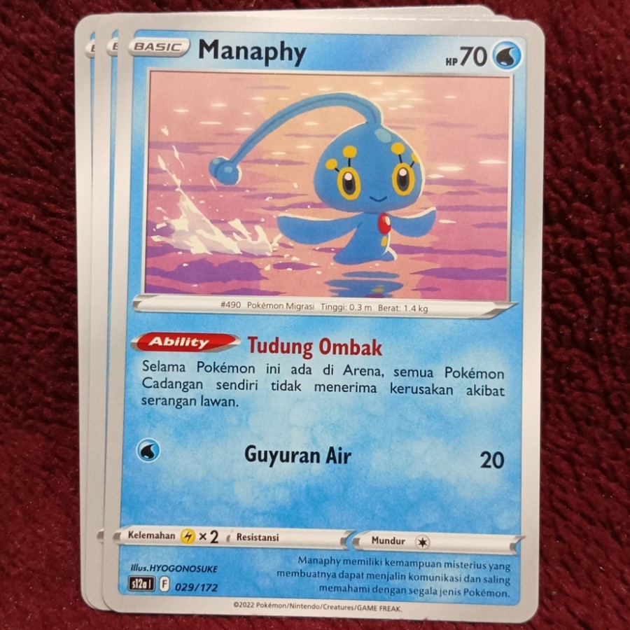 Manaphy Wave Hijab s12a 029/172 - Pokemon TCG Indonesia | Shopee ...
