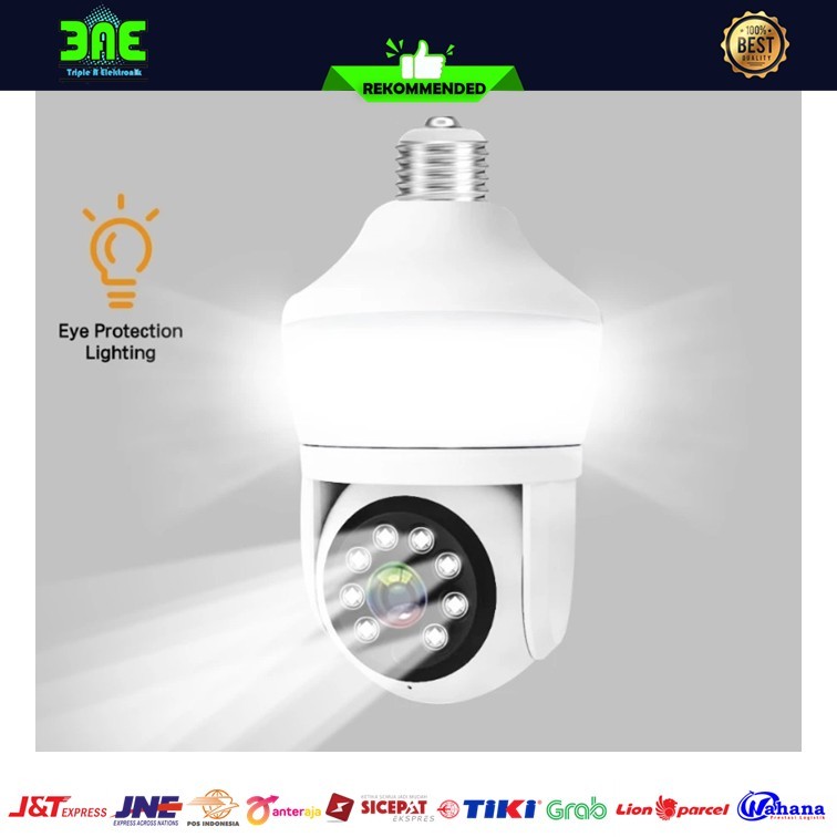Ip Camera Bulb Mini Dome Wifi PTZ Light Bulb 360 Degree CCTV Ipcam Full ...