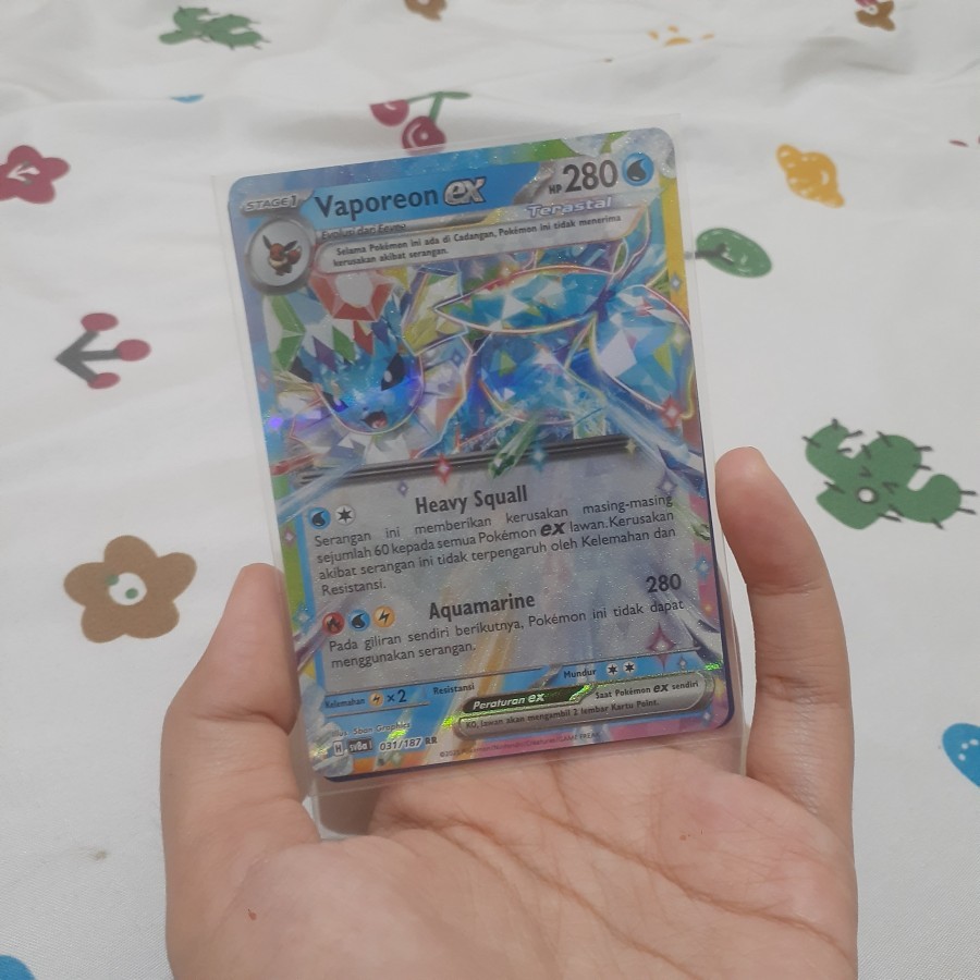Vaporeon SV8A EX RR 031/187 Pokemon TCG Indonesia Trading Card Game ...