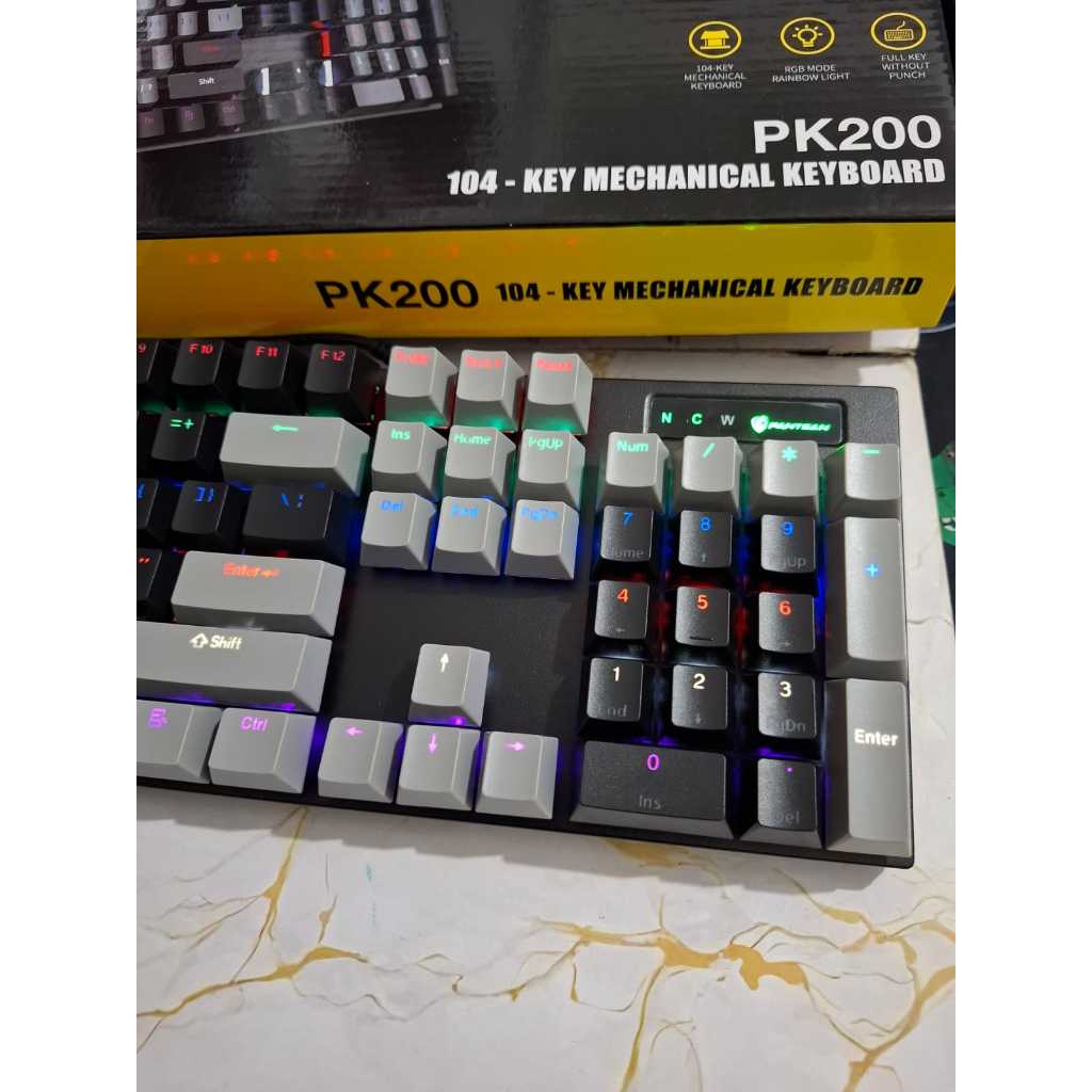 Keyboard Pantsan Pk200 RGB gaming keyboard | Shopee Philippines