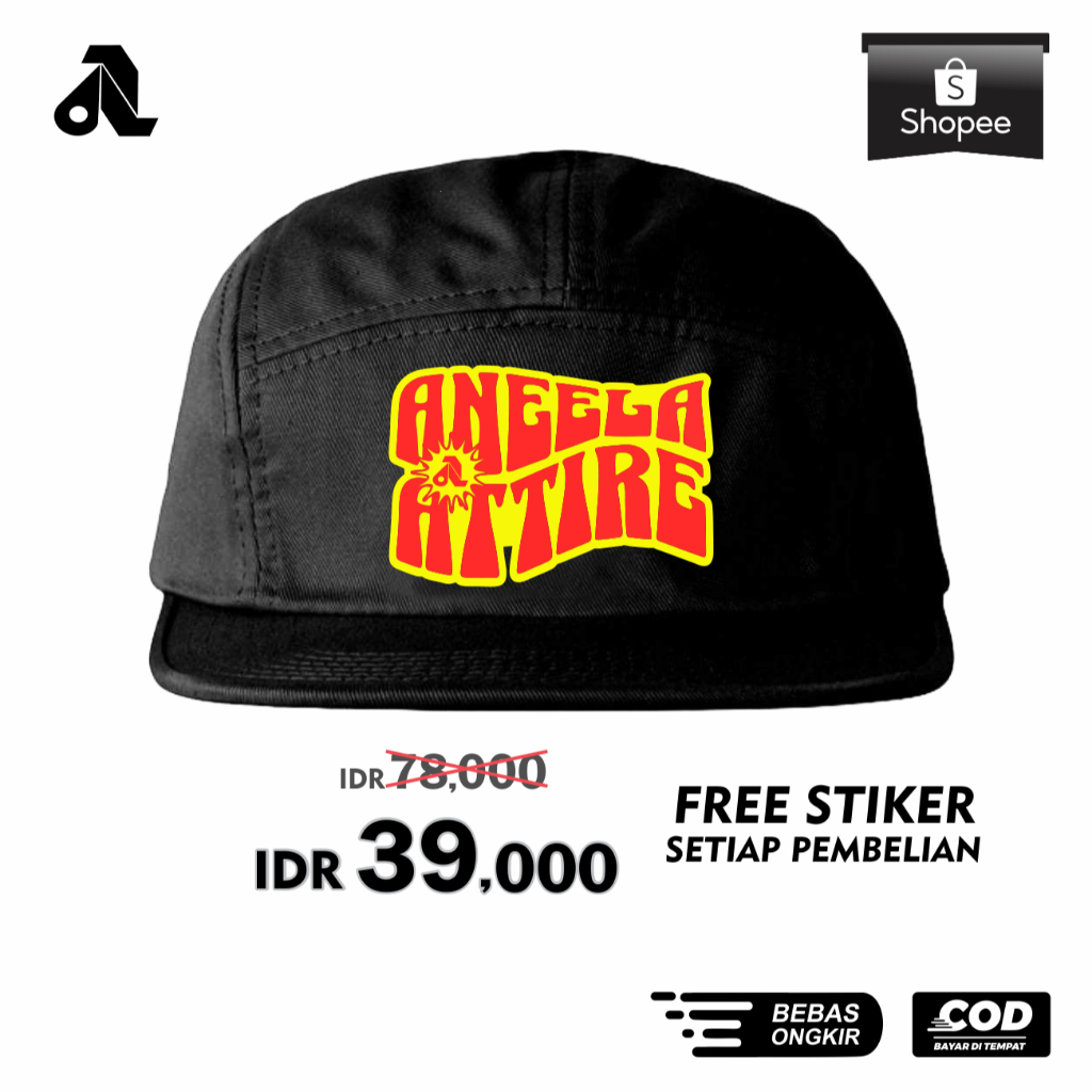 Aneela Hat 5 Panel Five Panel 5 Panel Cap Snapback Hat Distro Panel Hat ...