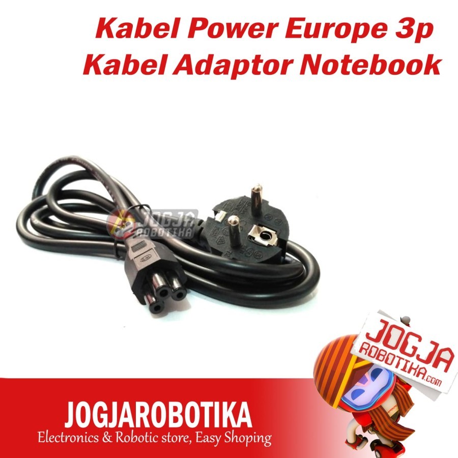 Europe Power Cable 3p 3 pin round Laptop Notebook Charger Adapter Cable ...