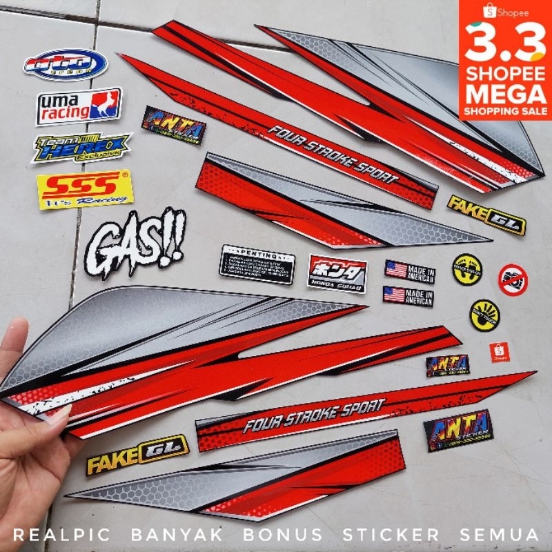 Honda GL Sicker Lots of Original Bonuses Realpic Striping GL Max Pro ...