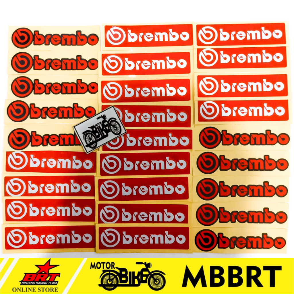 Original BREMBO PRINT RACING LOGO STICKER BREMBO TIMBUL | Shopee ...