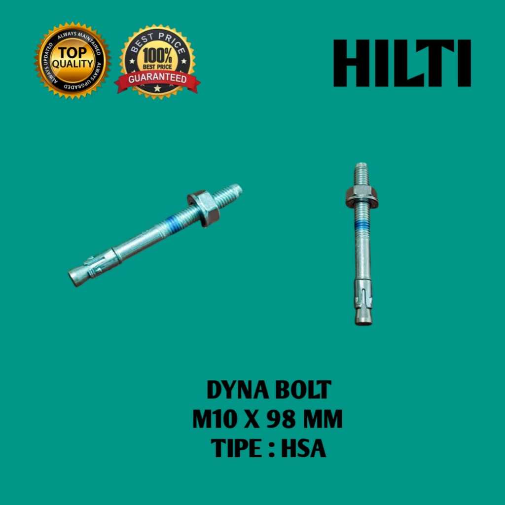 HILTI DYNABOLT Screws Concrete Bolts Retail Bracket M10 Dinabolt ...