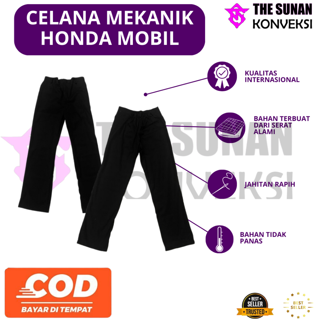 MERAH New Honda Car Mechanic Pants Honda Car Wearpack/ Honda Red and ...