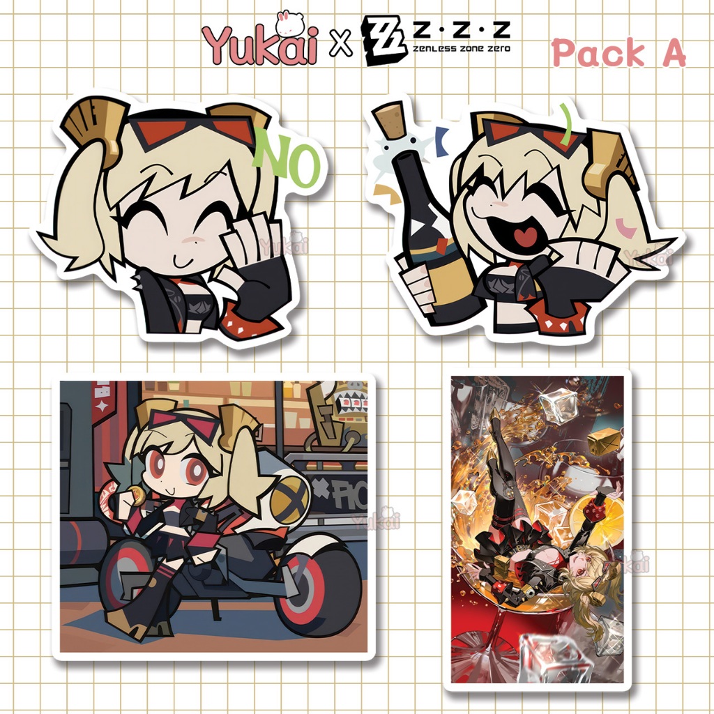 Burnice Zenless Zone Zero (ZZ) Premium Stickers - Waterproof Anime ...