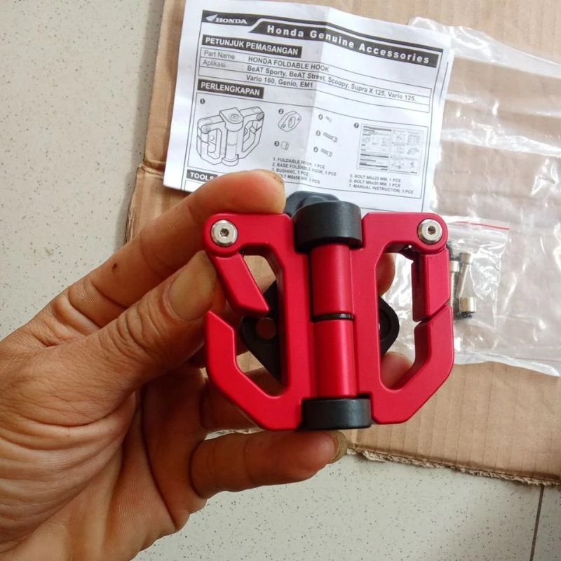 GANTUNGAN (HONDA Hang) ORIGINAL AHM HONDA Motorcycle Hanger | Shopee ...